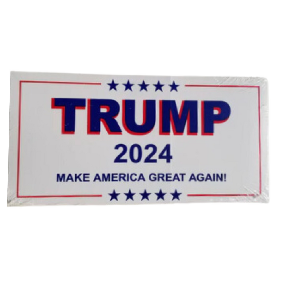 Trump 2024 MAGA Bumper Sticker (White) – MississippiRebel.com